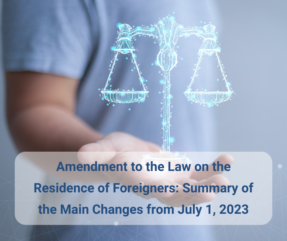 Amendment to the Act on the Residence of Foreign Nationals: Summary of ...